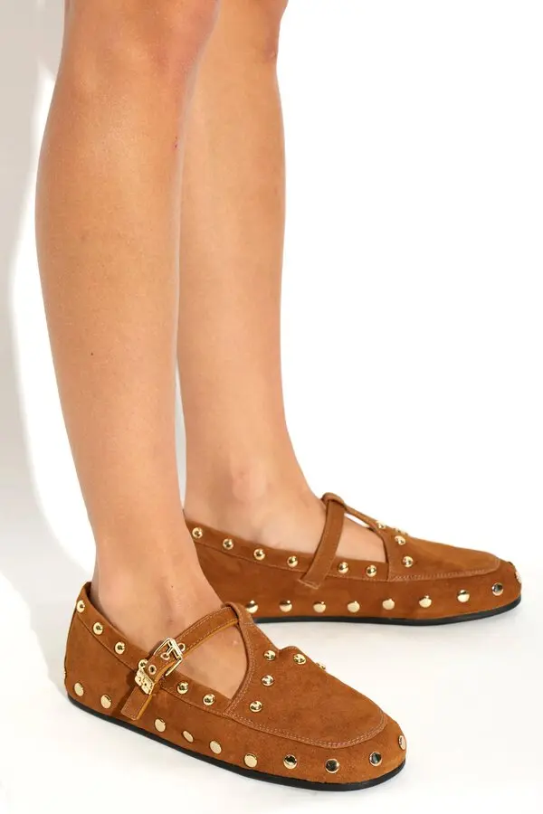 GANNI Ballet Flats With Studs
