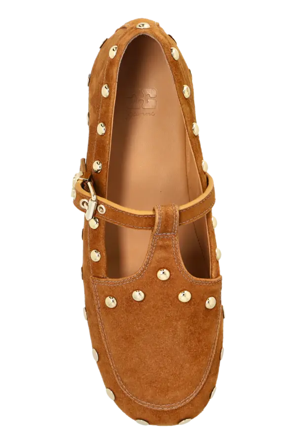 GANNI Ballet Flats With Studs