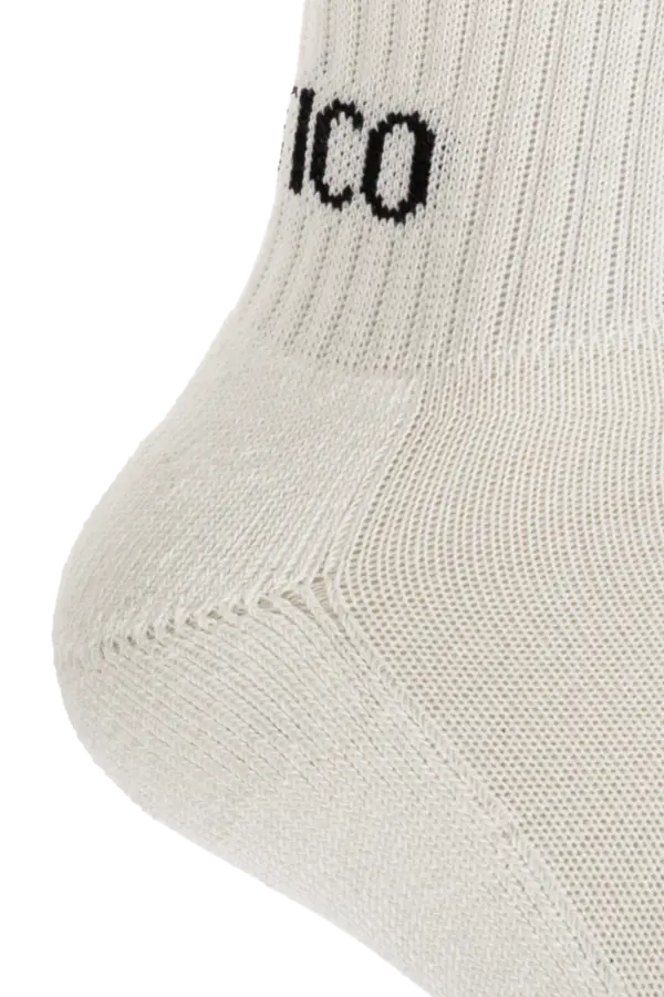 Attico Cotton Socks With Logo
