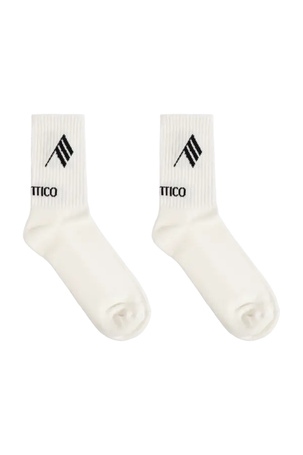 Attico Cotton Socks With Logo