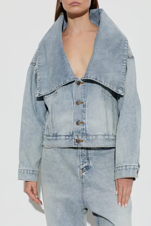 Balenciaga Cropped Denim Jacket