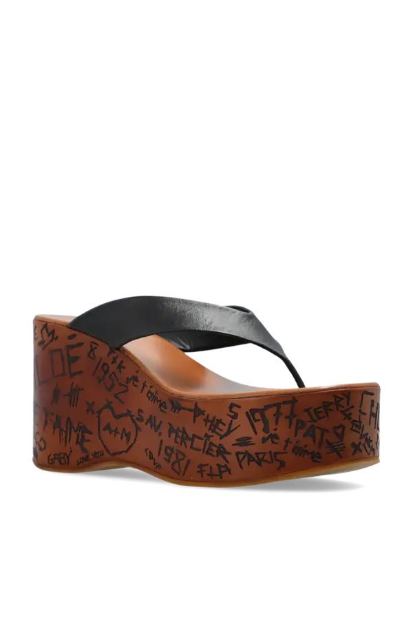Chloé Wedge Heel Slides