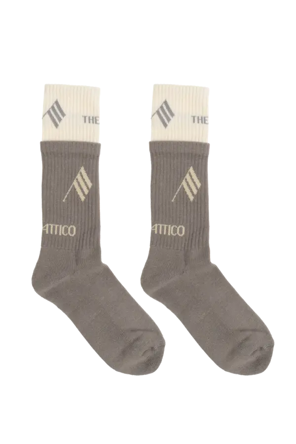 Attico Cotton Socks With Logo
