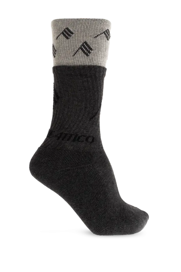 Attico Cotton Socks With Logo