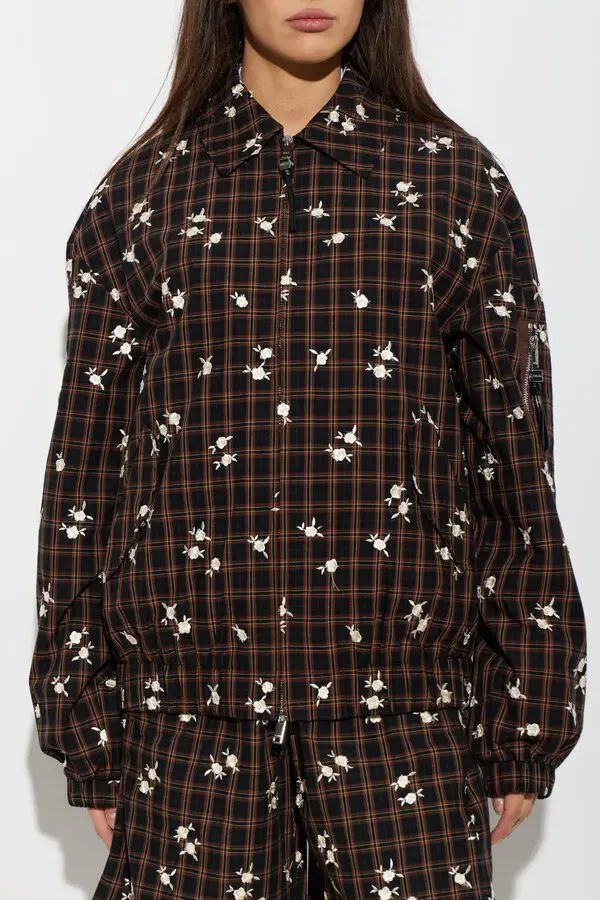 GANNI Jacket With Floral Motif