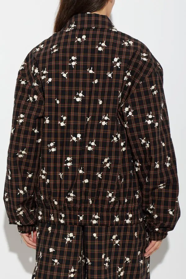 GANNI Jacket With Floral Motif