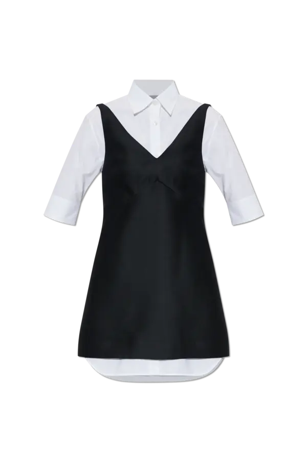 Balenciaga Dress With Combined Fabrics