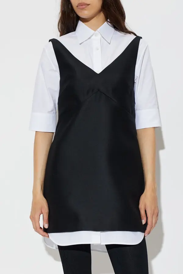 Balenciaga Dress With Combined Fabrics