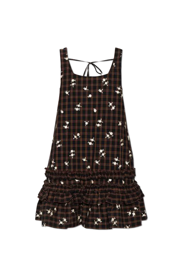 GANNI Dress With Floral Motif