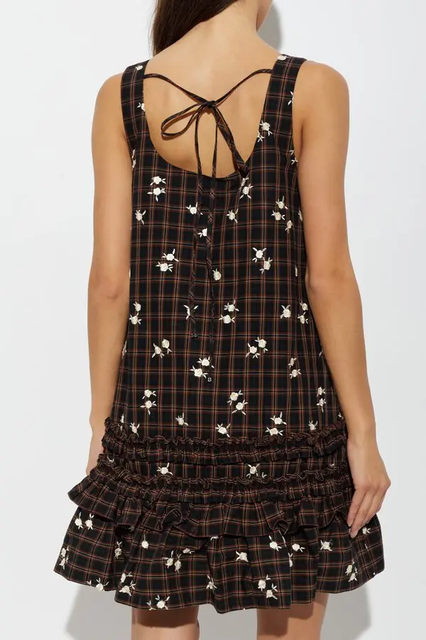 GANNI Dress With Floral Motif