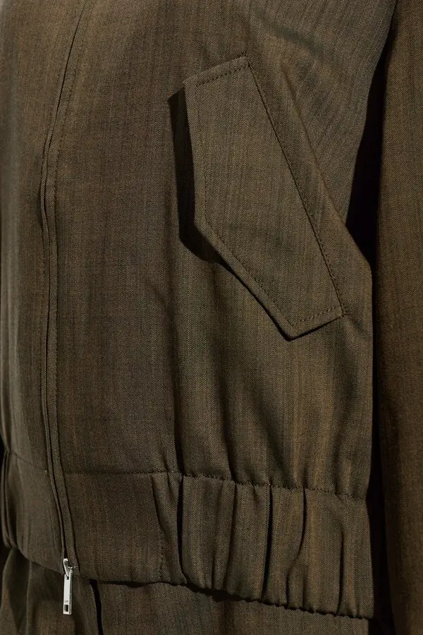 GANNI Wool Bomber Jacket