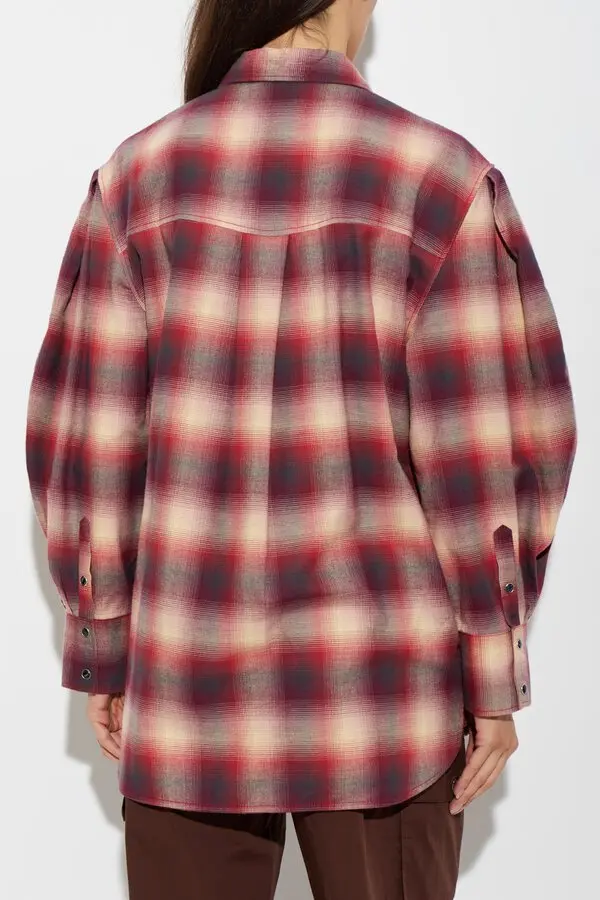 GANNI Plaid-patterned Shirt