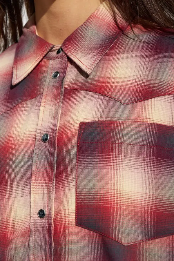 GANNI Plaid-patterned Shirt