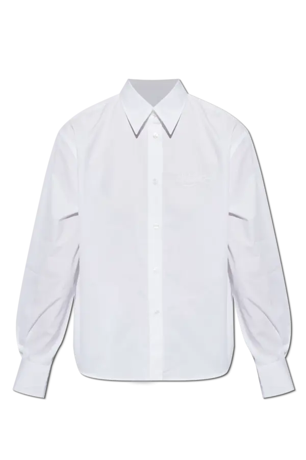 Off-White Shirt With Embroidered Logo