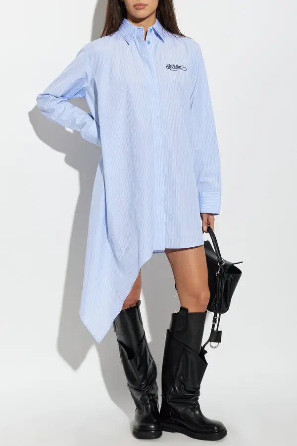 Off-White Shirt Dress