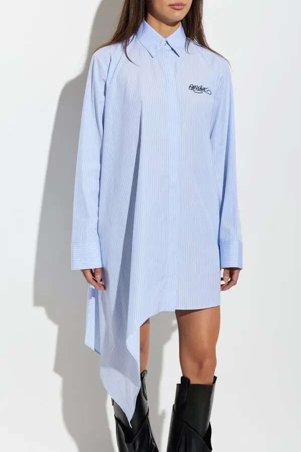 Off-White Shirt Dress