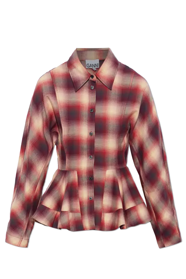 GANNI Peplum Shirt