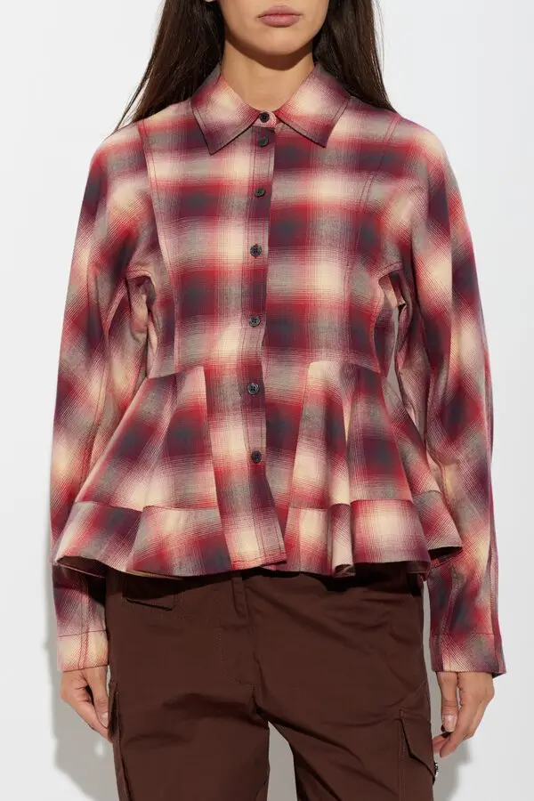 GANNI Peplum Shirt