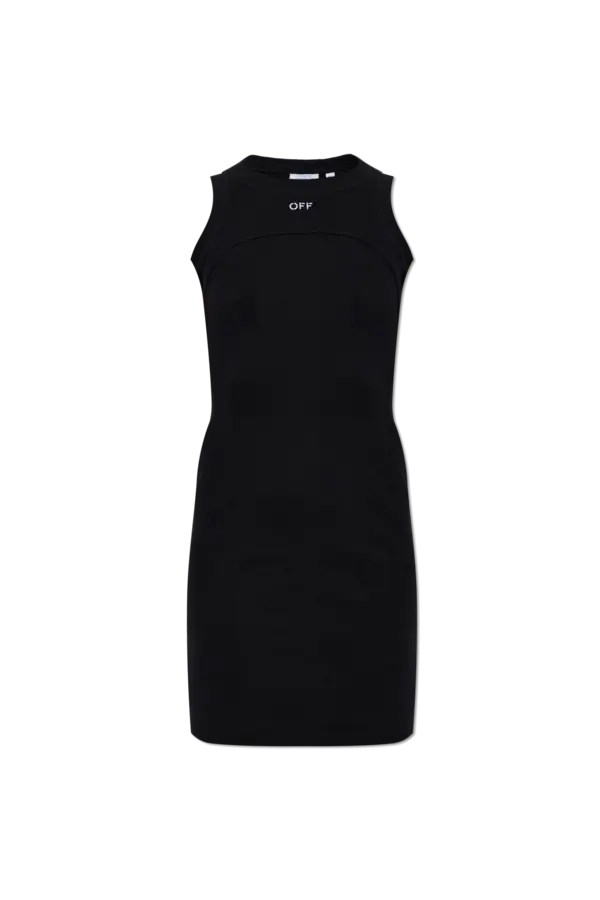 Off-White Sleeveless Pencil Dress