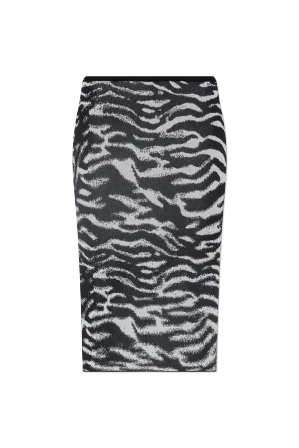 Attico Animal Print Skirt