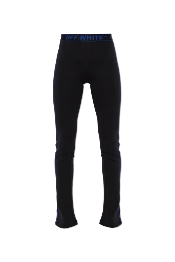 Off-White Flared Leg Pants - Black