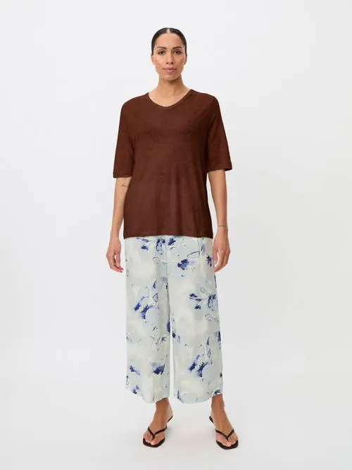 MASAI COPENHAGEN Maballumi Relaxed V-neck T-shirt - Sh. Chocolate