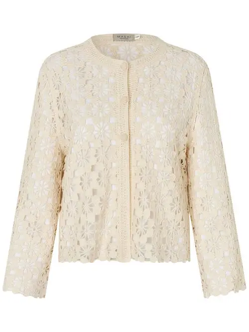 MASAI COPENHAGEN Crochet Floral Cardigan