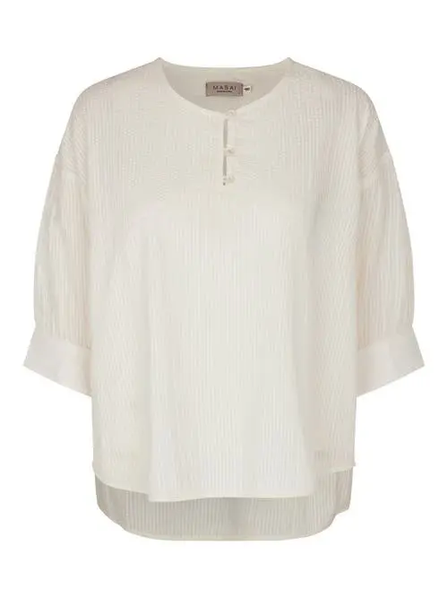 MASAI COPENHAGEN Madyrentha Round Neck Oversized Blouse