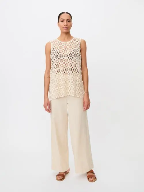 MASAI COPENHAGEN Floral Crochet Sleeveless Top