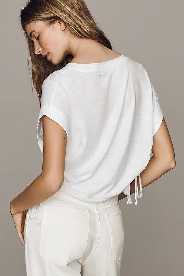 Sanctuary All Day Ruched Tee - White