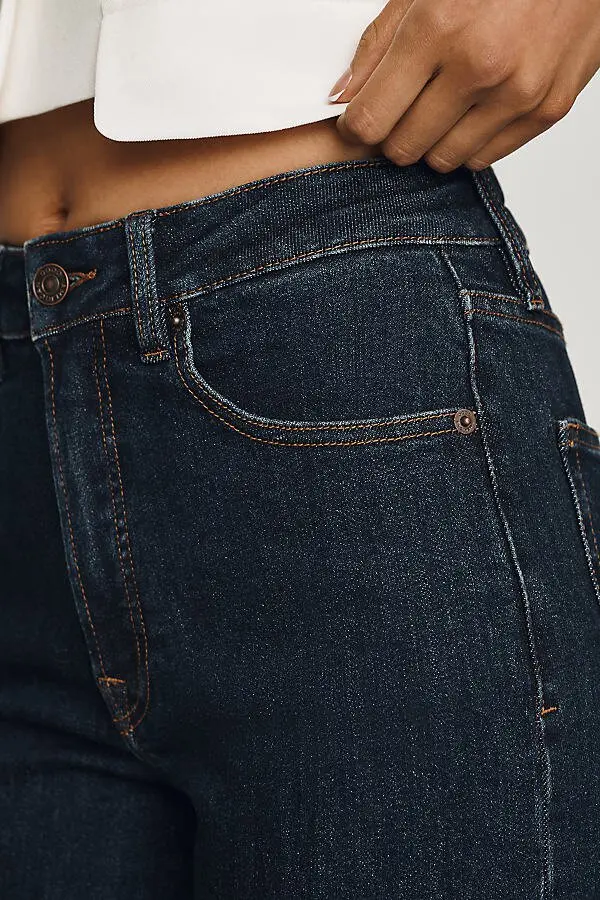 Good American High Rise Palazzo Ankle Jeans In Dark Wash - Indigo1231