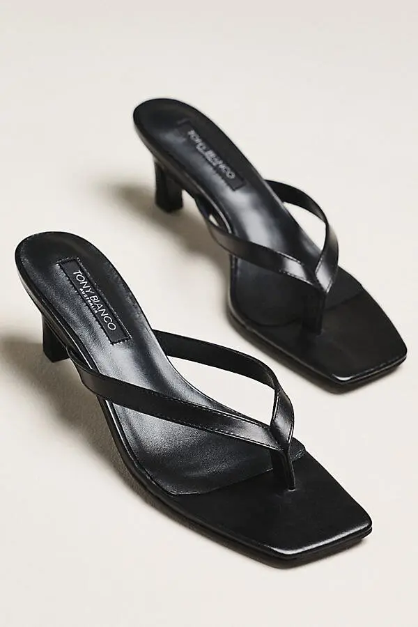 TONY BIANCO Topaz Kitten Heels - Black Como