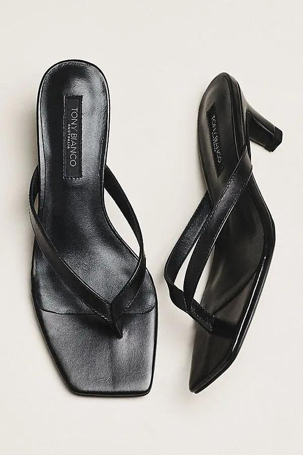 TONY BIANCO Topaz Kitten Heels - Black Como