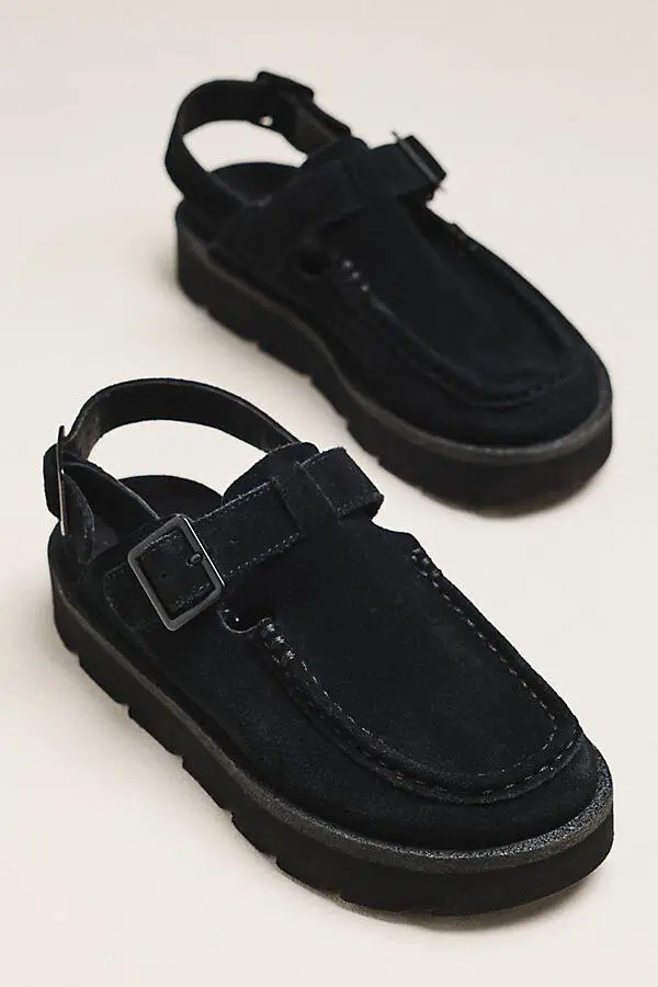 Clarks Meare Easy Chunky Sandals - Black