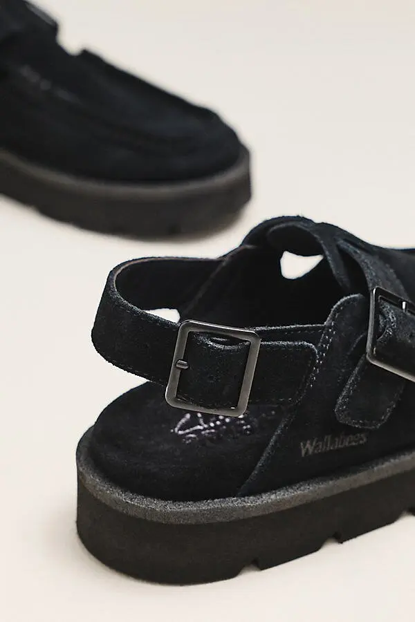 Clarks Meare Easy Chunky Sandals - Black