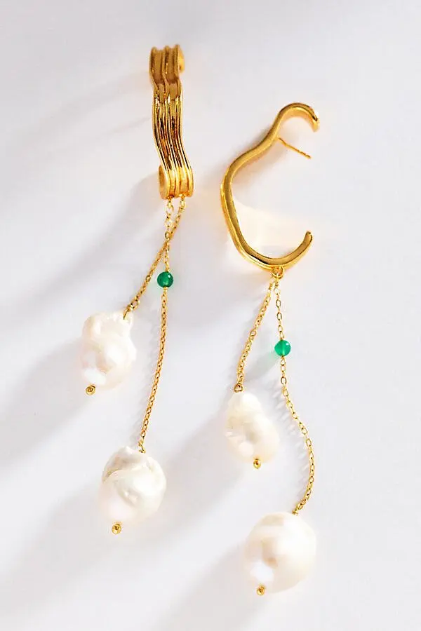 BOHÈME BY VÉRO Dune Pearl Drop Earrgs