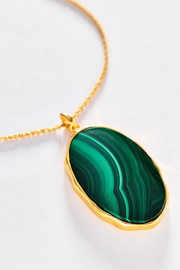 BOHÈME BY VÉRO Amazonia Malachite Pendant Necklace