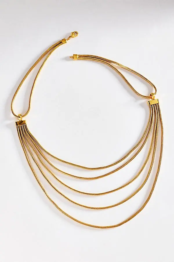 BOHÈME BY VÉRO Ameena Layered Necklace - Gold