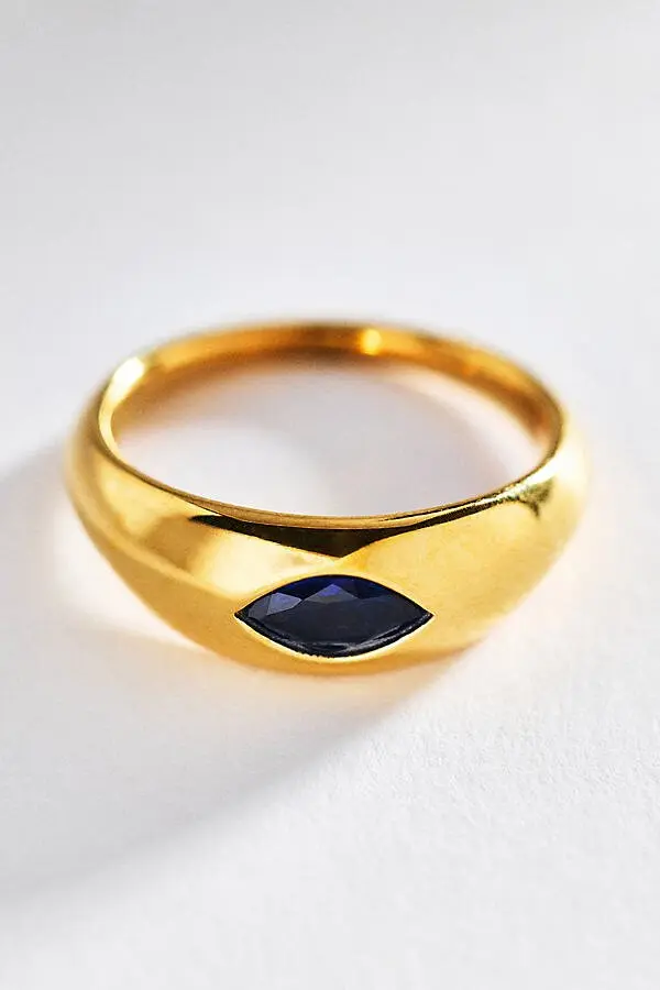 Anthropologie Crystal Marquise Rg - Sapphire