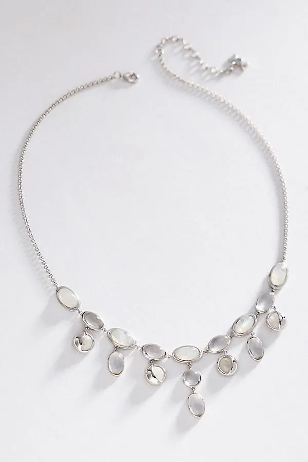 AWE INSPIRED Midnight Reflection Collar Necklace - Silver