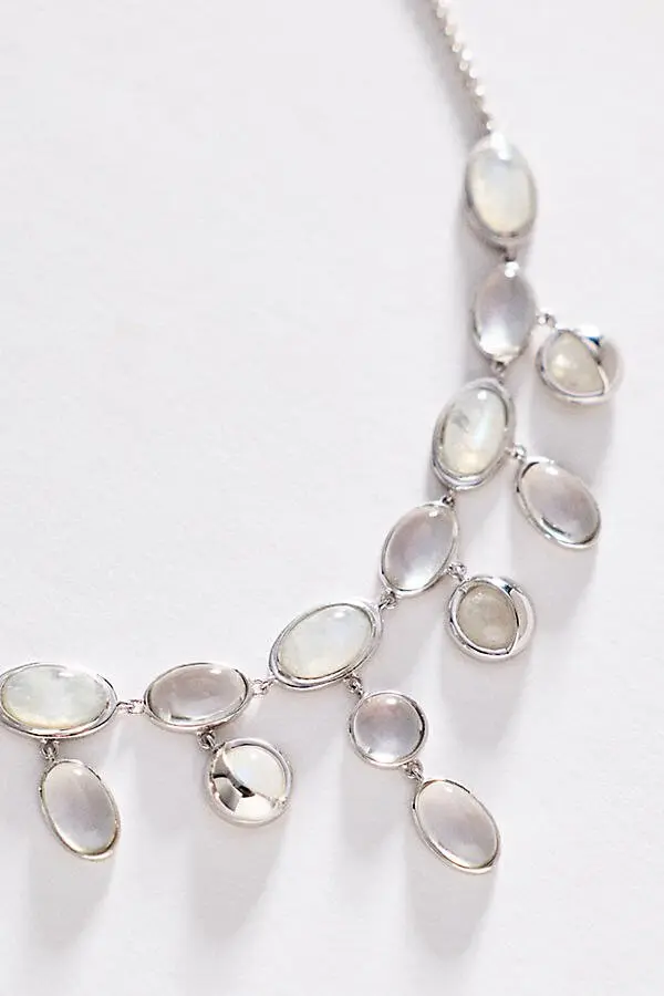 AWE INSPIRED Midnight Reflection Collar Necklace - Silver