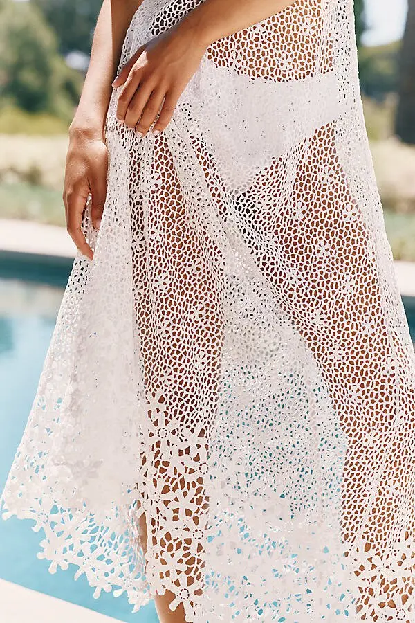 SUNDAY IN BROOKLYN Lace V-neck Dress