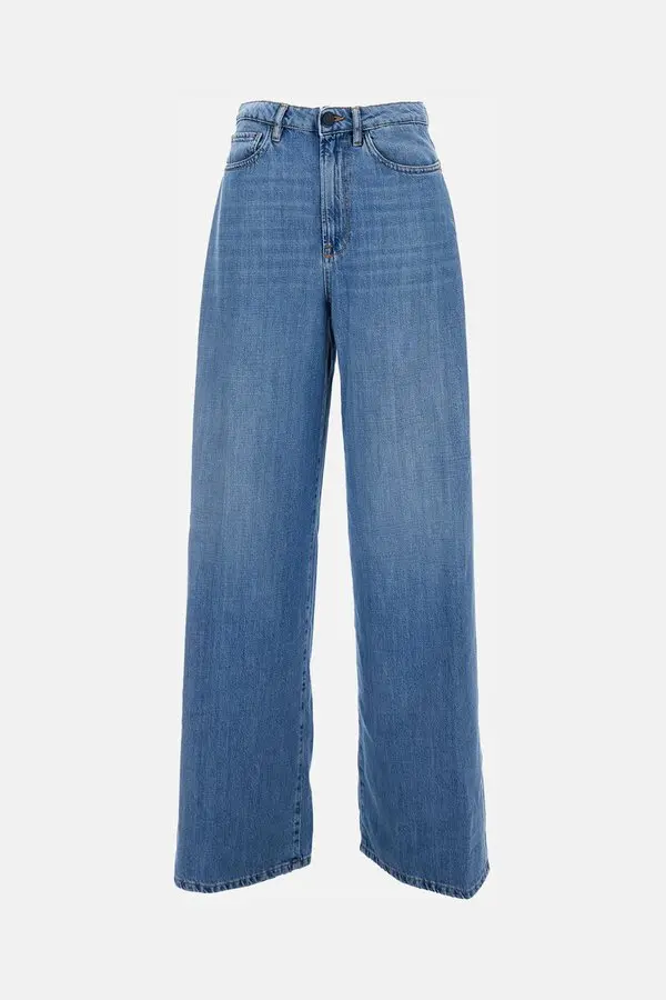 3x1 High-waisted Wide-leg Full Length Jeans