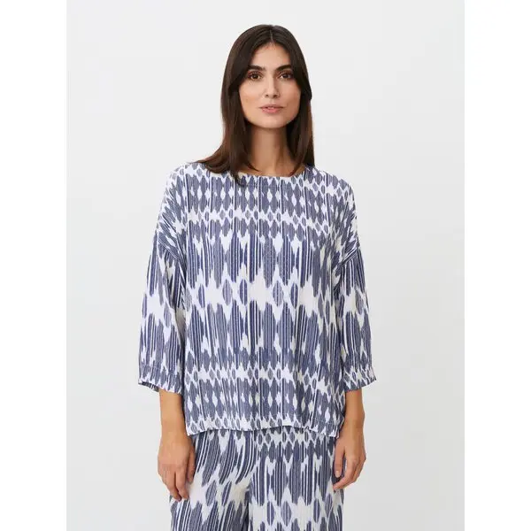 MASAI COPENHAGEN Mabecca Printed Fluid Drape Blouse