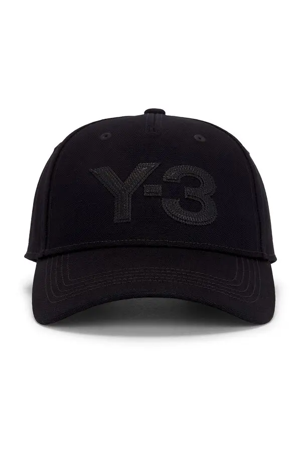 Y3 Logo Cap - Black