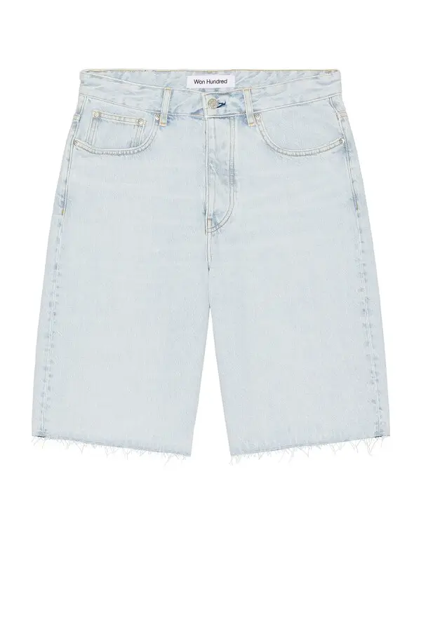 WON HUNDRED Kayce Denim Shorts - Soft Blue