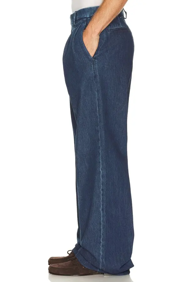 Valentino Garavani Pleated Denim Jean