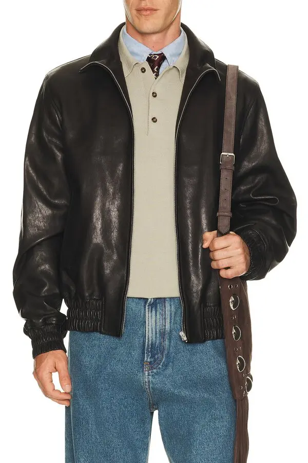 Valentino Garavani Moto Jacket In Black - Nero