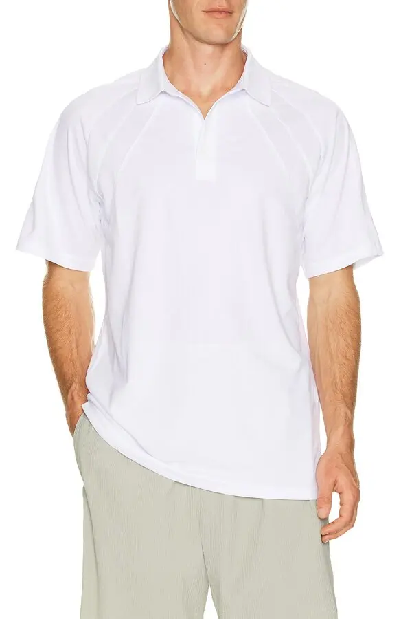 STUDENTS GOLF Arndt Short Sleeve Polo Shirt - White