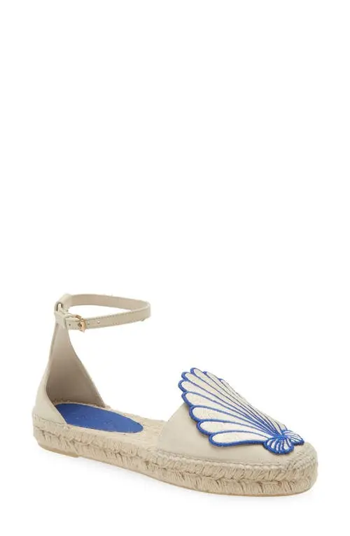 Farm Rio Shell Embroidered Espadrilles
